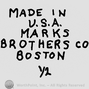 Mark with Made in U.S.A. Marks Brothers Co Boston | #131660