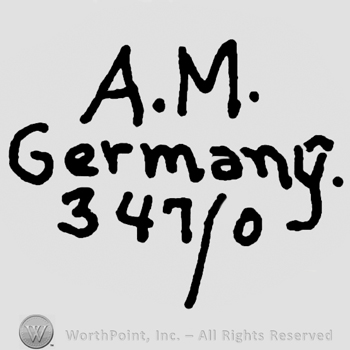 Mark with Uppercase A.M.over Germany written with | #131667
