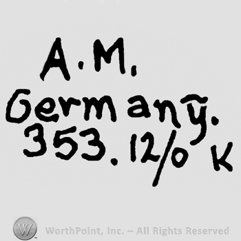 Mark with Uppercase A.M.over Germany written with | #131669