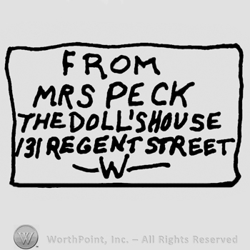 Mark with From Mrs. Peck The Doll's Home 131 | #131855