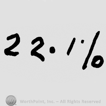 Mark with Number 22 and 1/0 | #131963