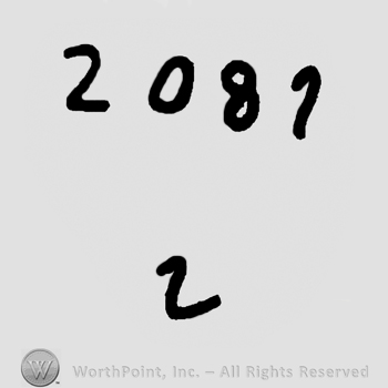 Mark with Number 2081 over number 2 | #132064