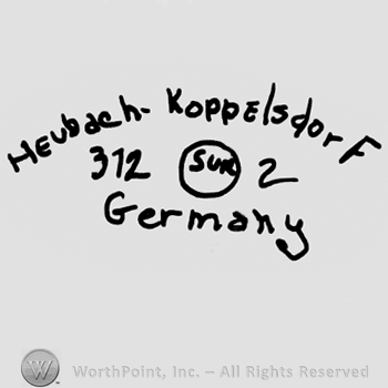 Mark with Heubach-Koppelsdorf written with | #132159