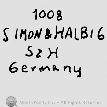 Mark with Number 1008 over Simon & Halbig written | #132207