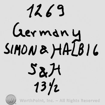 Mark with Number 1269 over Germany written with | #132220