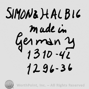 Mark with Simon & Halbig written with uppercase | #132228