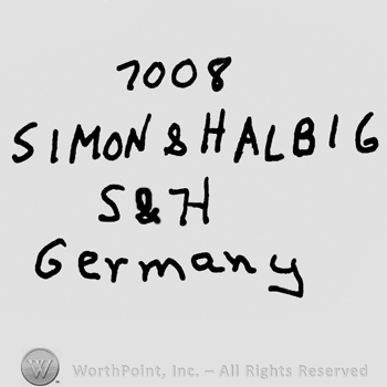 Mark with Number 1008 over Simon & Halbig written | #132241