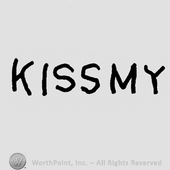 Mark with Kiss My written with uppercase letters | #132444