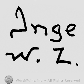 Mark with Inge written with lowercase letters | #132456