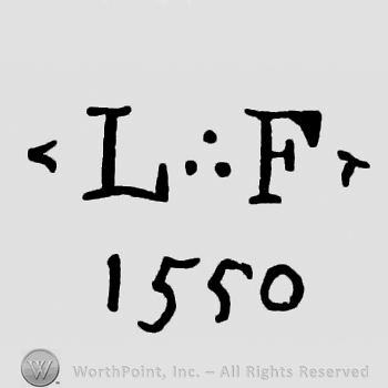 Mark with Letters LF written with three dotts | #134821