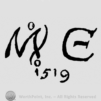 Mark with The year "1519" and the letters "MG". | #134839