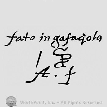 Mark with ,,Fato in Gafagiolo" written above | #135007