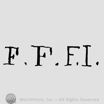 Mark with Letters FFFI written with pellets | #135065