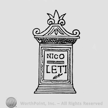 Mark with NICO written above LETI, all written on | #135067