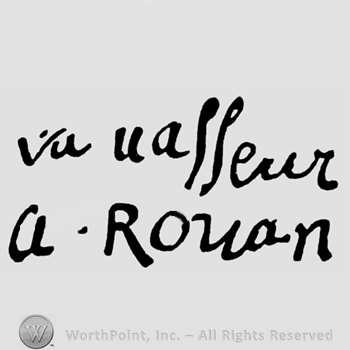 Mark with Vu Vasseur written above A Rouan | #135296