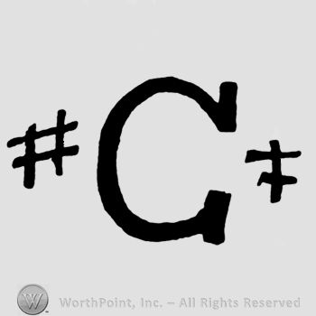 Mark with A symbol and letter C written followed | #135505
