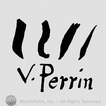 Mark with V. Perrin written with four lines above | #135519