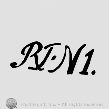 Mark with Letters RFN and number 1 | #135789