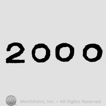 Mark with Number 2000 | #136202