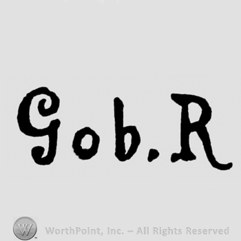 Mark with The letters "Gob. R". | #136289