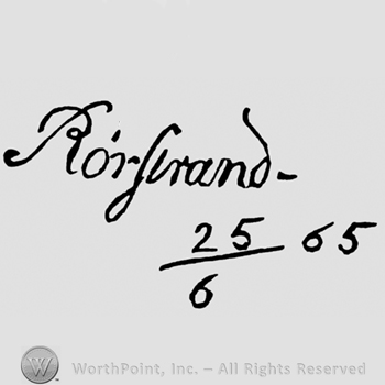Mark with Rorstrand written above 25-/6 65 | #136474