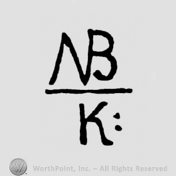 Mark with NB written above letter K | #136541
