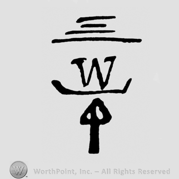 Mark with Letter W underlined above an arrowhead | #136563