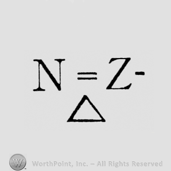 Mark with N=Z written;image of a triangle below | #136753