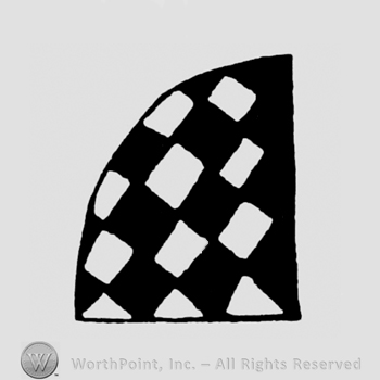 Mark with Maybe a flag with dark squares on it. | #136890