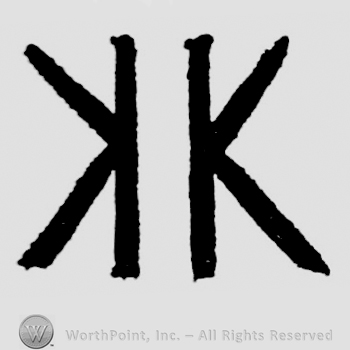 Mark with Two letters "K". | #138700