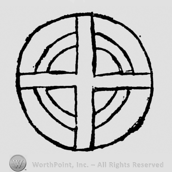 Mark with Large cross over double outlined circle | #138740