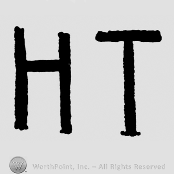 Mark with Bold and capital initials: H T | #138753