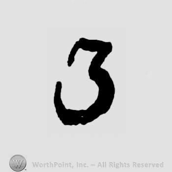 Mark with Stylish digit 3 | #138788