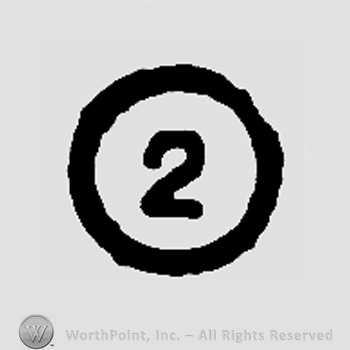 Mark with Digit 2 inside circle | #139011