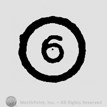 Mark with Digit 6 inside circle | #139015