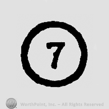 Mark with Digit 7 inside circle | #139016