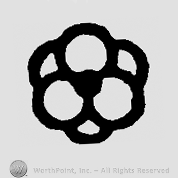 Mark with Flower composed of three circles and | #139024