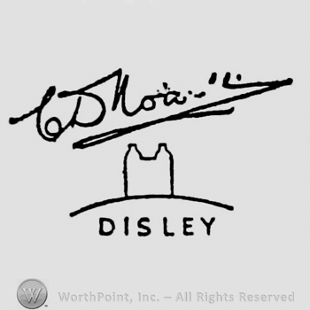 Mark with C D Nowell's signature above castle | #139165