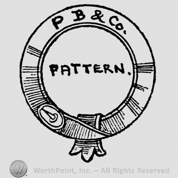 Mark with The text "P B & Co Pattern" and a | #139247