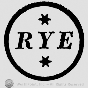 Mark with The word "Rye", two stars and a circle. | #139471