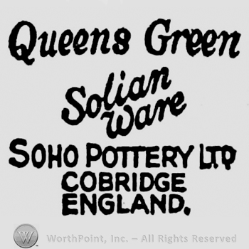 Mark with Queens Green above, Solian Ware on two | #139555