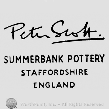 Mark with Peter Scott written on top, Scott is | #139618