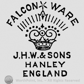 Mark with Falcon Ware curved written above crown | #139757