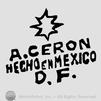 Mark with A star and the text " A. CERON HECHO EN | #142637