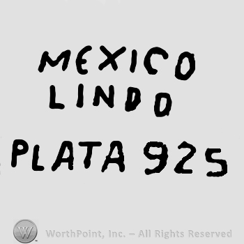 Mark with The text "MEXICO LINDO PLATA 925". | #142855