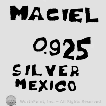 Mark with The words "MACIEL SILVER MEXICO" and | #142923