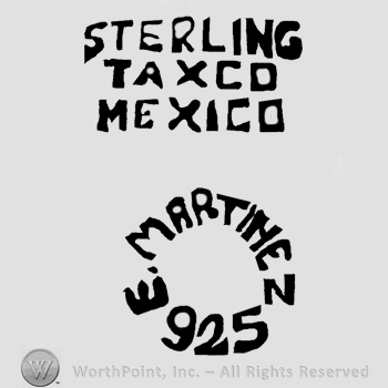 Mark with The text "STERLING TAXCO MEXICO E. | #142940