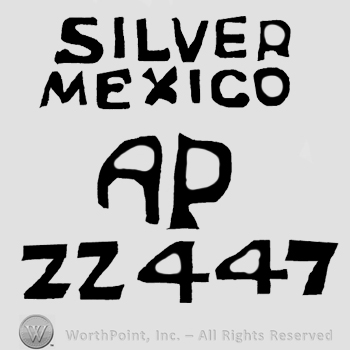 Mark with The text "SILVER MEXICO AP ZZ 447". | #143062