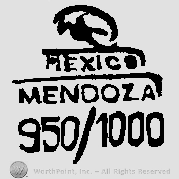 Mark with The text "Mexico Mendoza 950 / 1000" | #143128