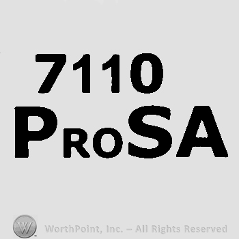 Mark with The number "7110" and the word "ProSA". | #143160